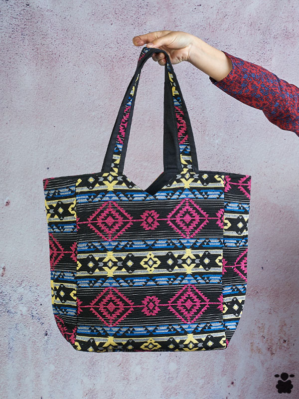 Bolso boho chic Aistra 100% algodón Oveja Bohemia