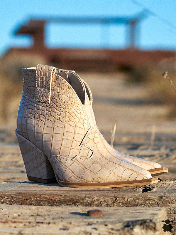 Botines cowboy Lozano crema - Oveja Bohemia
