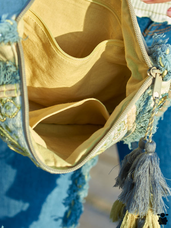 Bolso boho Madame gris - Oveja Bohemia